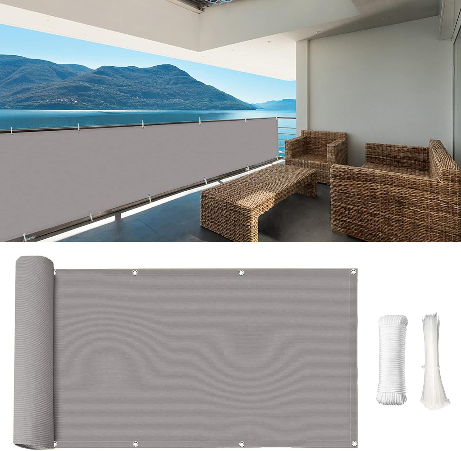 Amazon.com : Reyox Balcony Privacy Screen Fence Apartments Railing ...