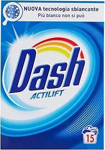Dash Lessive en poudre 15 lavages - Lot de 6 : Amazon.fr: Epicerie