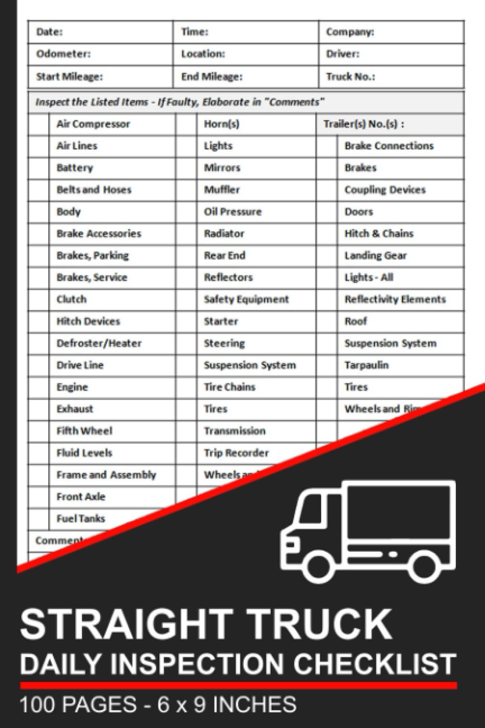 Preventive Maintenance Forms For Trucks