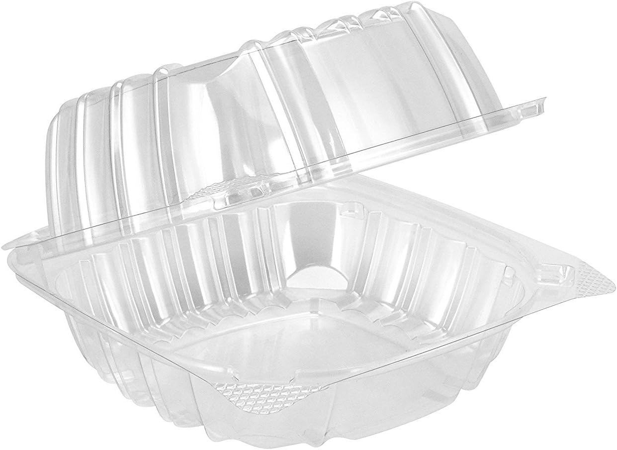 Amazon.com: DART Container 6" Clear Hinged Food Sandwich Take-Out ...