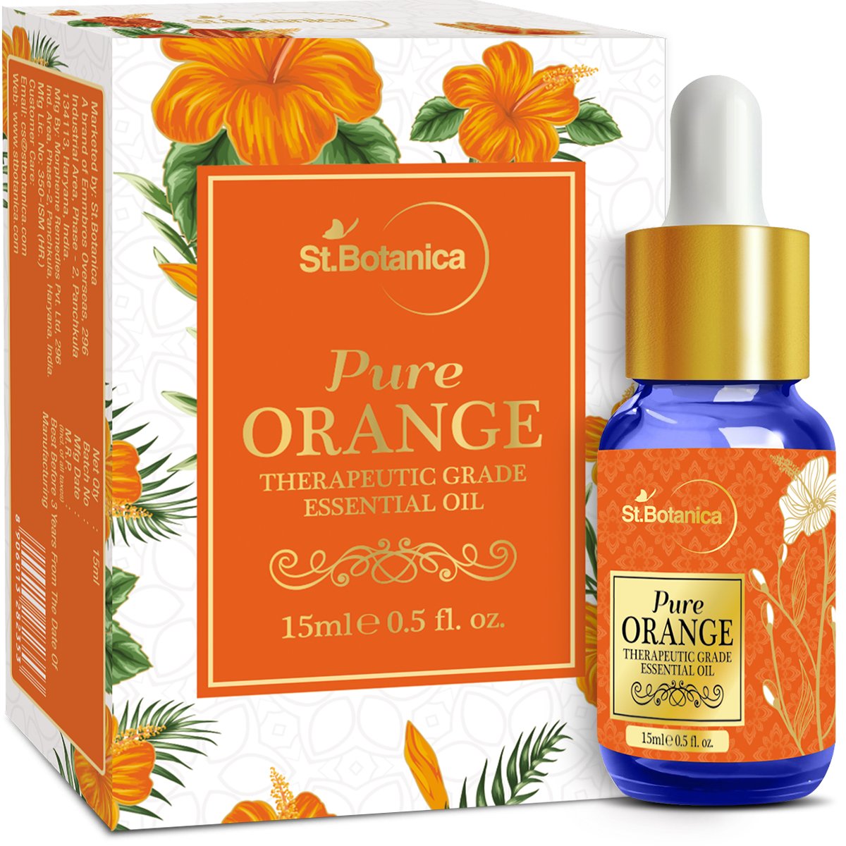 Buy St.Botanica Pure Orange Essential Oil, 15ml with 100% Pure ...