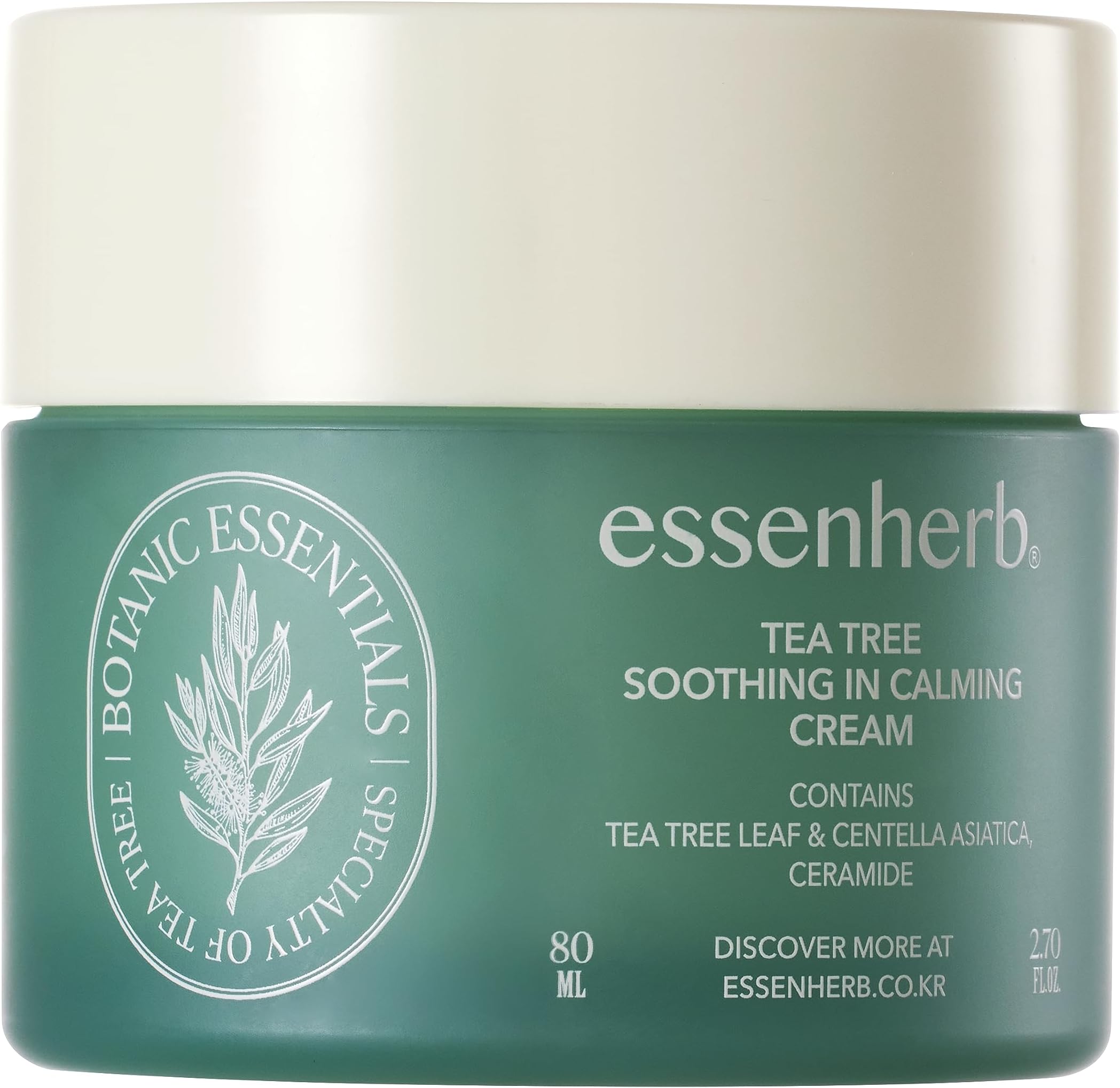 Amazon.com: ESSENHERB Tea Tree Soothing In Calming Cream | Tea Tree ...