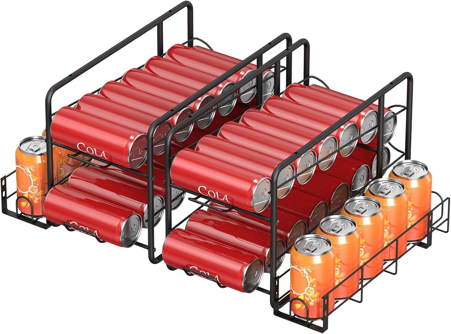 Amazon.com: MOOACE 2 Pack Front Loading Tall Skinny Can Dispenser Rack ...