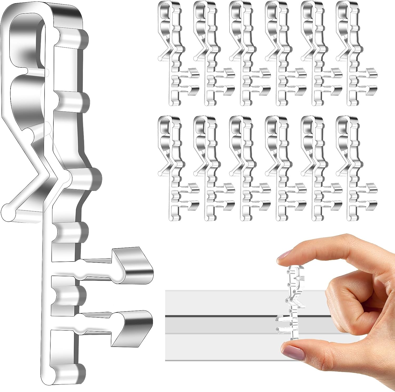 Amazon.com: Mabor 2-1/8 Inch Blind Valance Clips, 12PCS Plastic Valance ...