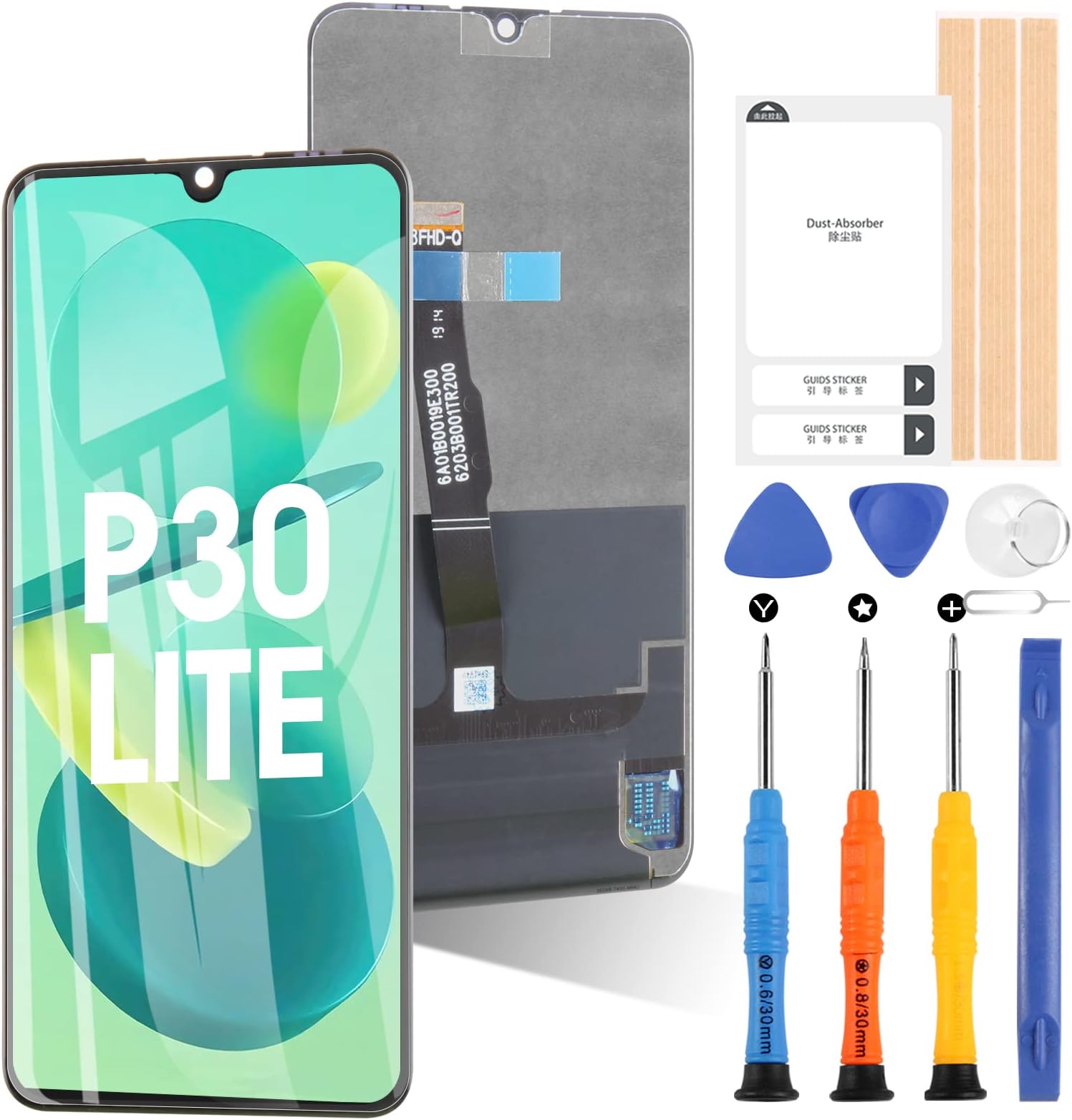 RongZy LCD Display per 6.15" Huawei P30 Lite MAR-L01A MAR-L21A MAR-LX1A ...