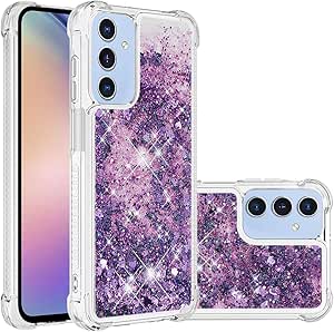 Amazon.com: Asdsinfor Case for Samsung Galaxy A15 5G, Glitter Liquid TPU Cover Clear Flowing ...