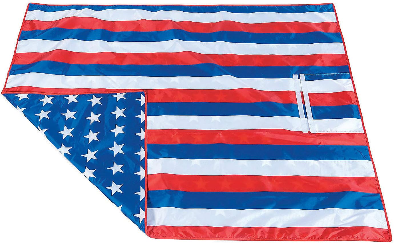 Amazon.com: Fun Express - Patriotic Yard Blanket for Fourth of July ...