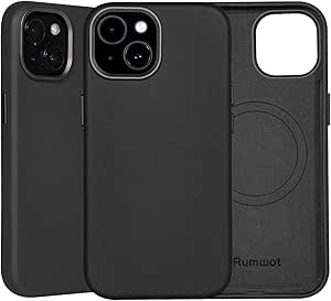 Amazon.com: Rumwot for iPhone 15 Plus Leather Case | Genuine Full Grain Leather| Compatible with ...