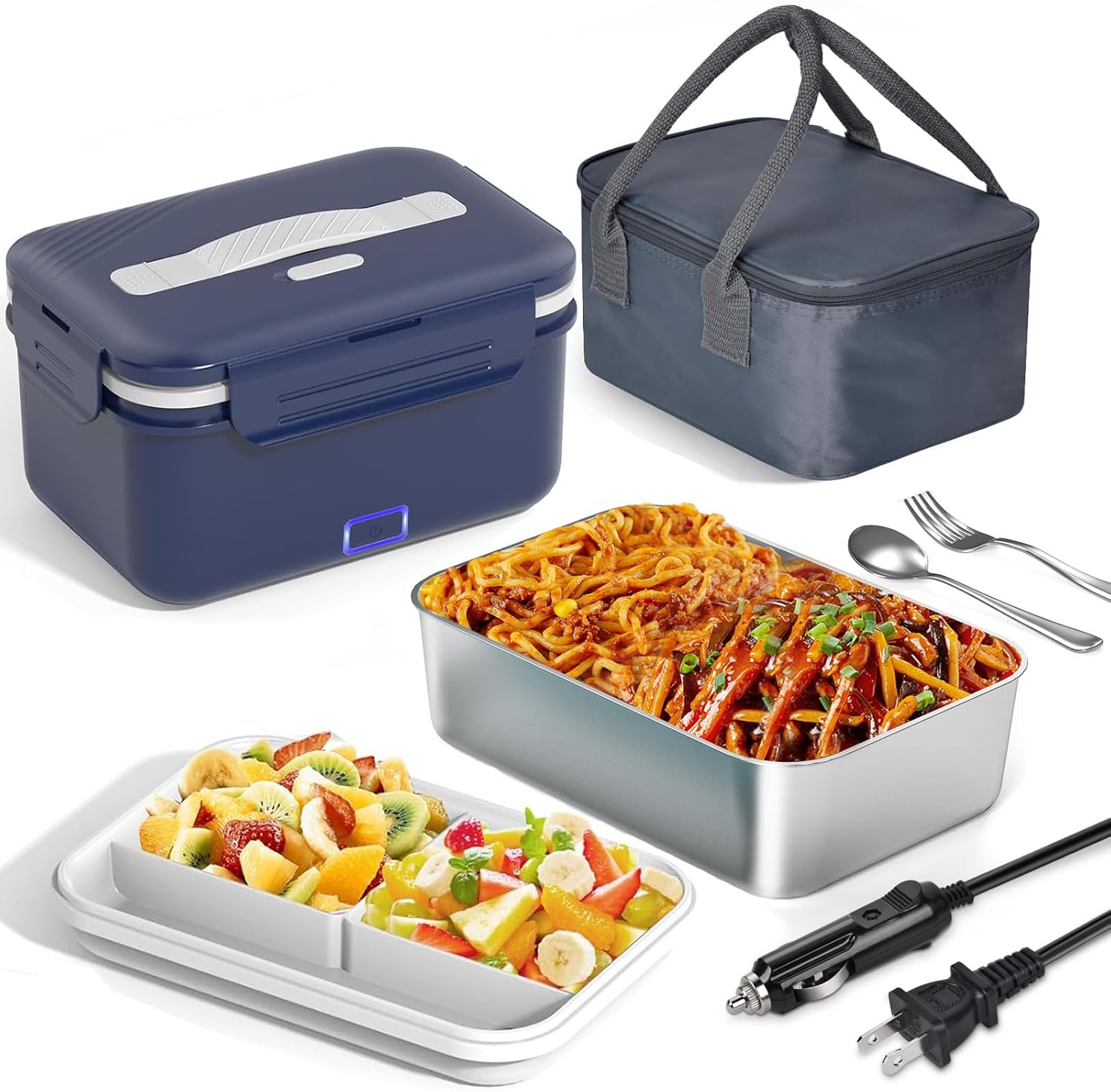 Amazon.com: Vingud Electric Lunch Box Food Heater 100W, 4 in 1 Heating ...