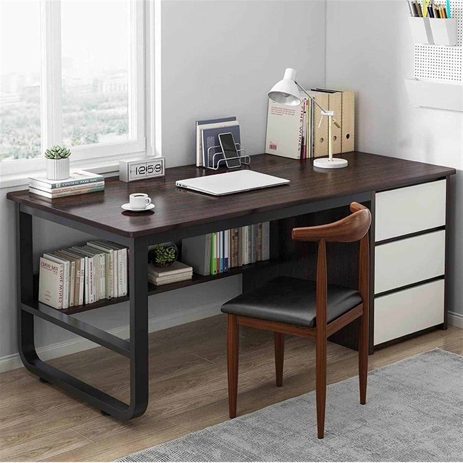 Amazon.com: Escritorio multifuncional para PC, escritorio de oficina en ...