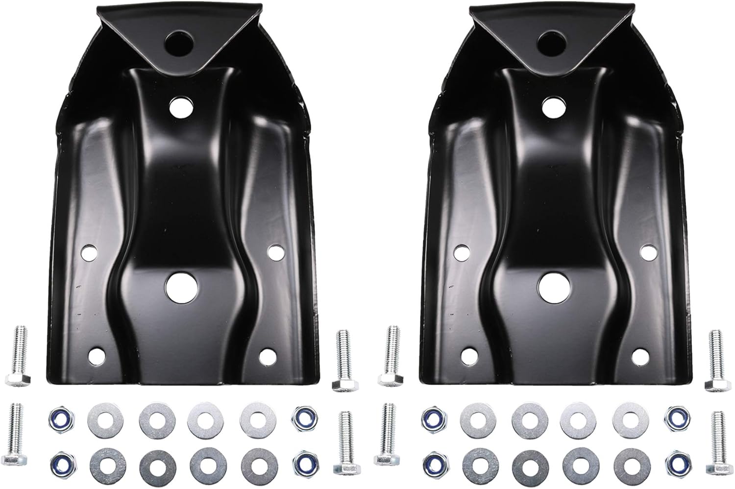 Amazon.com: JDMSPEED New Set 2 Rear Leaf Spring Hanger Shackle Bracket ...