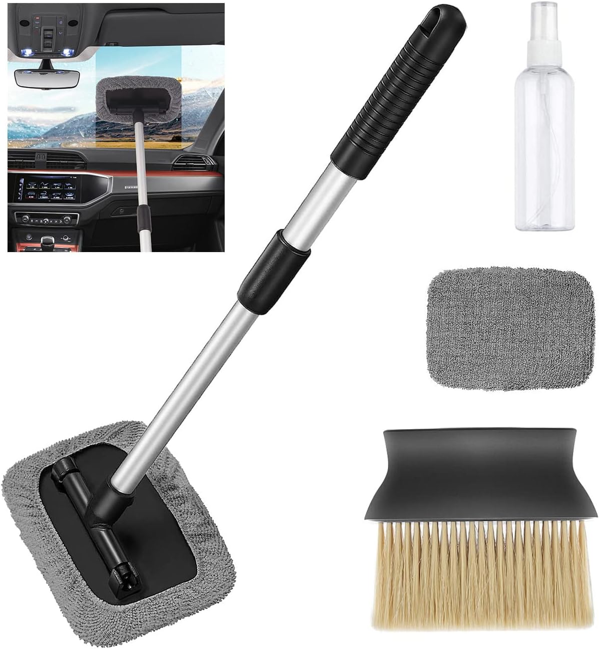 Amazon.com: HIWIND Windshield Cleaning Tool Car Glass Cleaner Inside ...