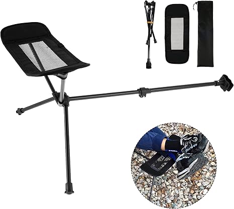 Folding Attachable Footrest Leg Rest, Universal Camping Chair Foot Rest ...