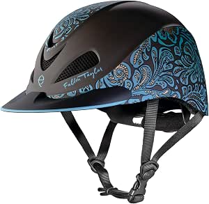 Amazon.com : Troxel Fallon Taylor Performance Helmet, Turquoise Floral ...