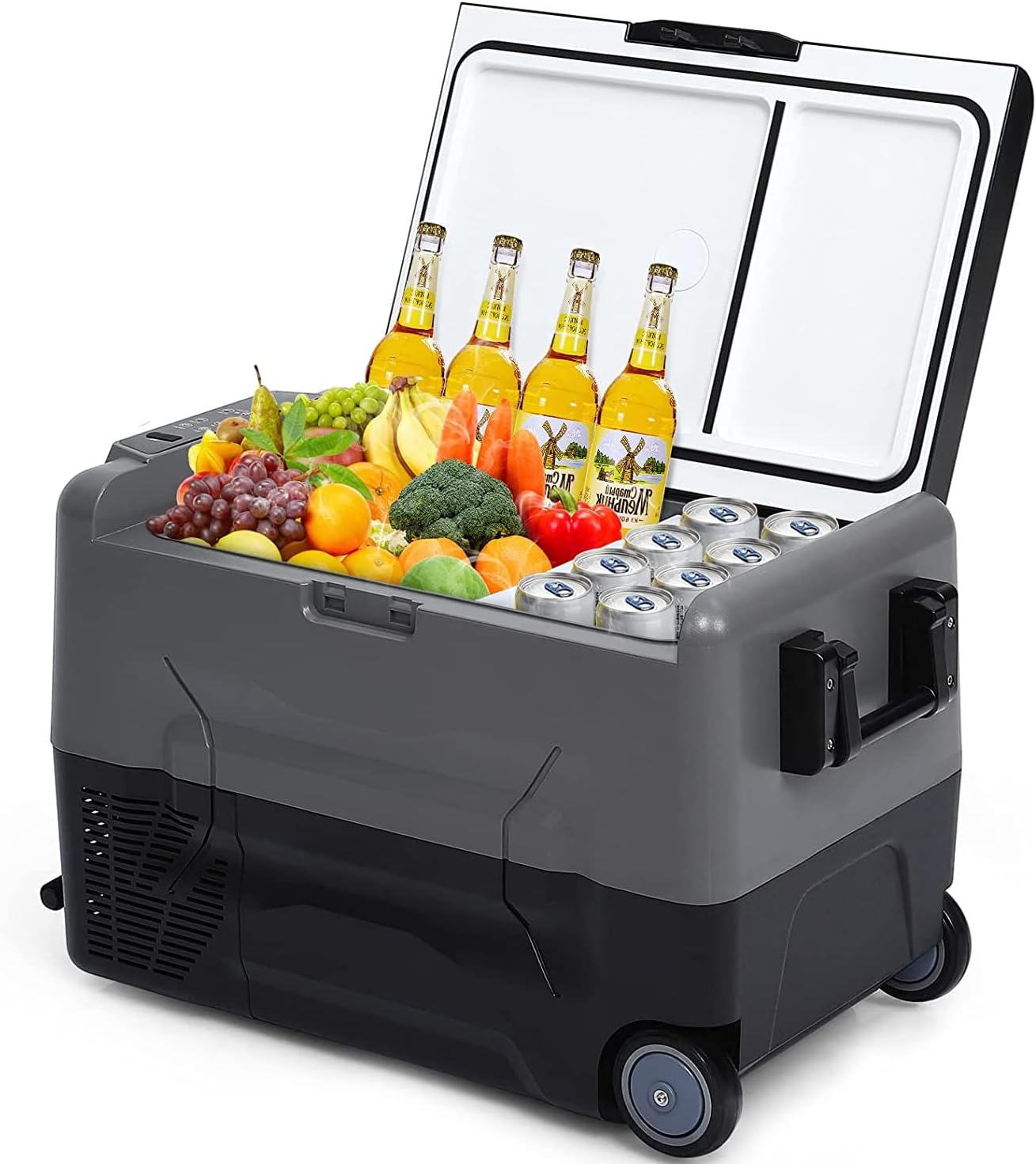 Amazon.com: Koolee Refrigerator, 37 Quart RV Car Fridge with Dual Zone ...