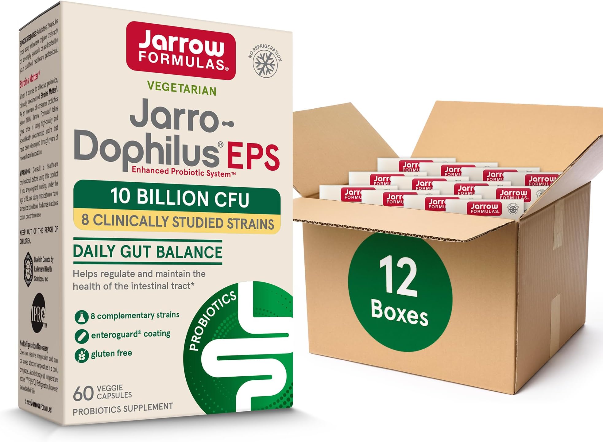 Amazon.com: Jarrow Formulas Jarro-Dophilus EPS Probiotics 10 Billion ...