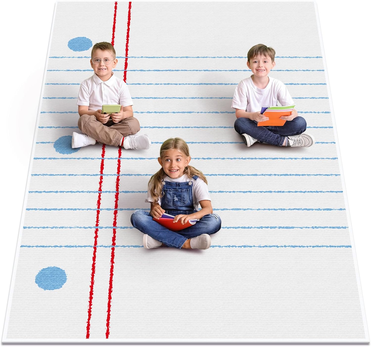 Amazon.com: Teenyyou 5 x 7.6 ft Large Classroom Rug Elementary ...