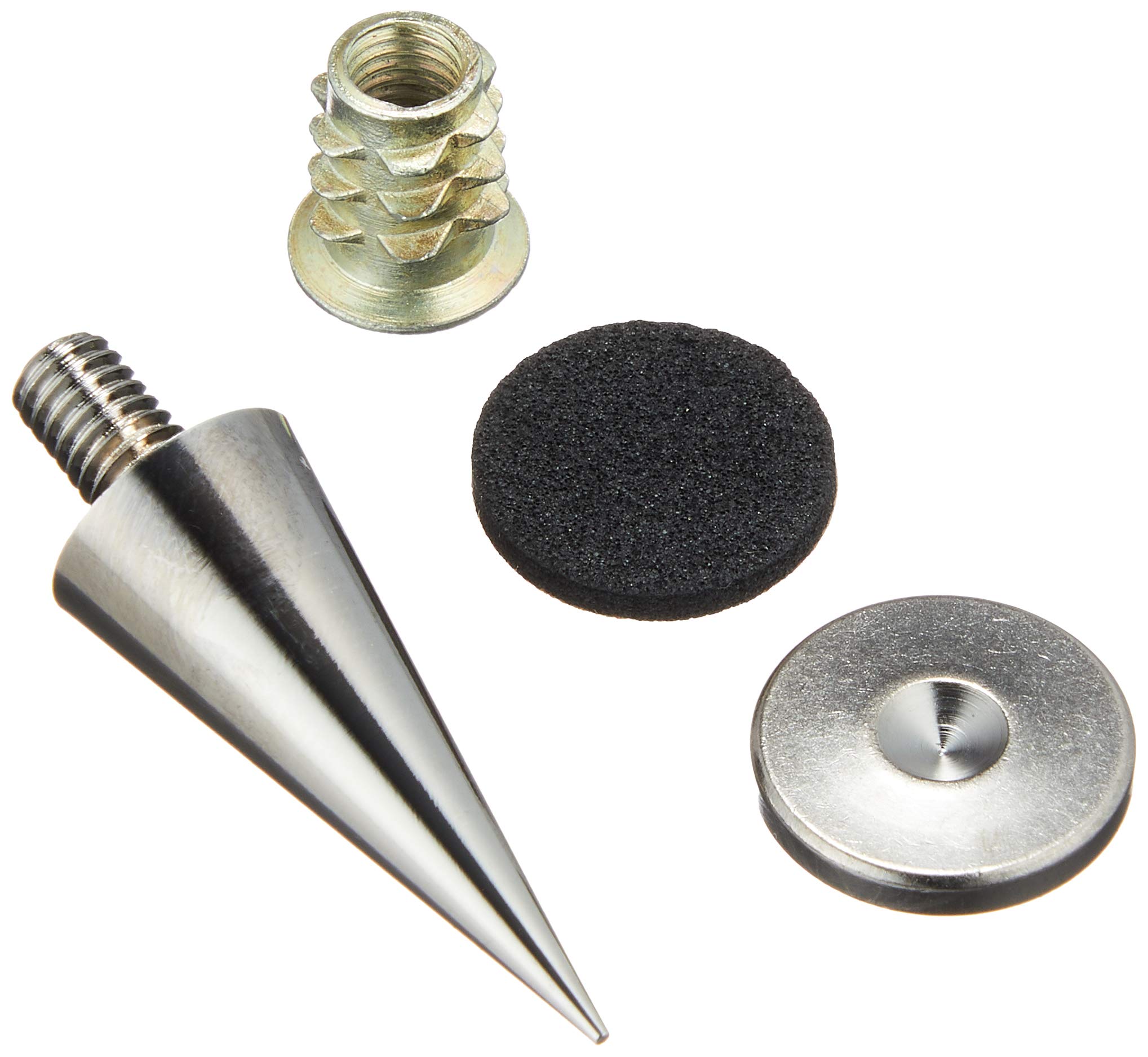 Snapklik.com : DSS3-BC Black Chrome Speaker Spike Set 4 Pcs