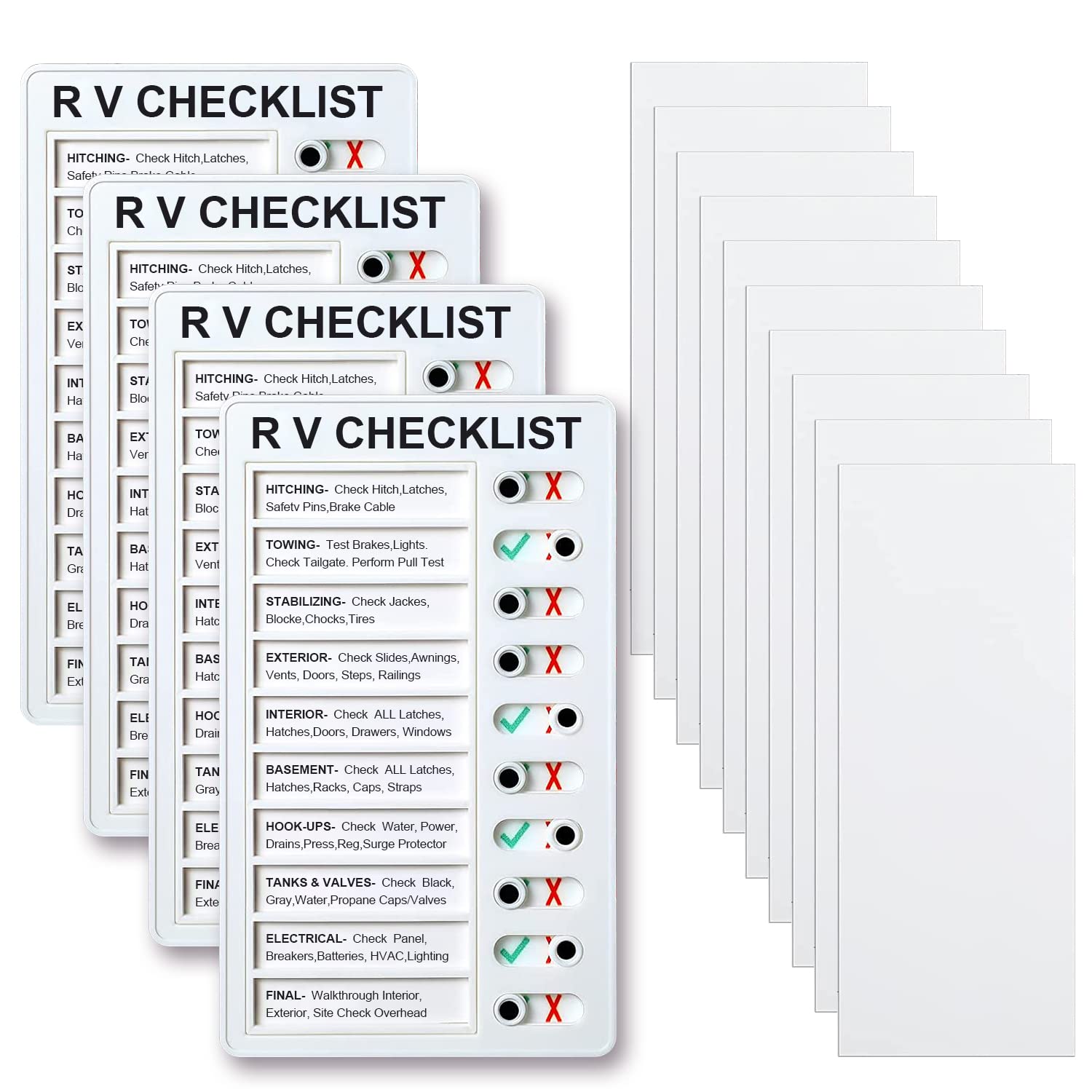 Rv Checklist Memo Board Portable Daily To Do List Plastic | Desertcart ...