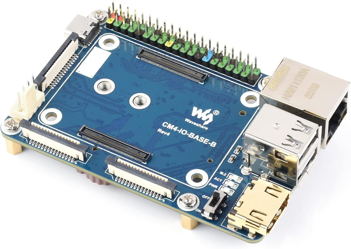 Amazon.com: Waveshare Mini Base Board Designed for Raspberry Pi Compute ...