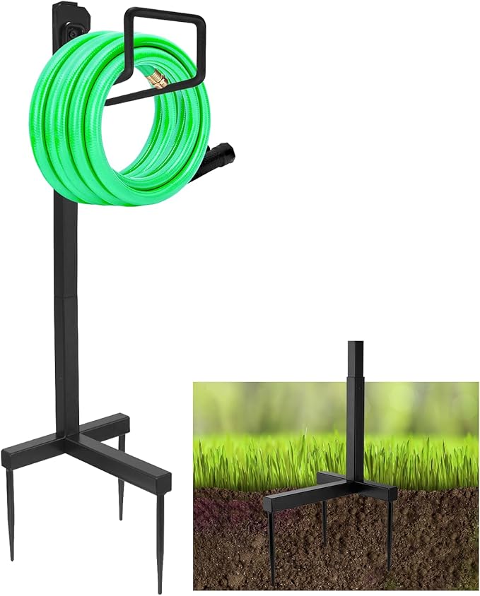 Amazon.com : Freestanding Garden Hose Holder Hose Hanger - Heavy Duty ...