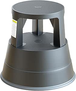 Amazon.com: FurniCleevor Rolling Step Stool with Wheels, 550lbs ...