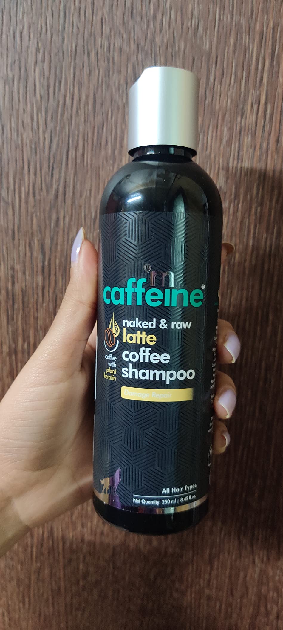 mCaffeine Latte Coffee Shampoo for Damage Repair with Coconut Milk ...