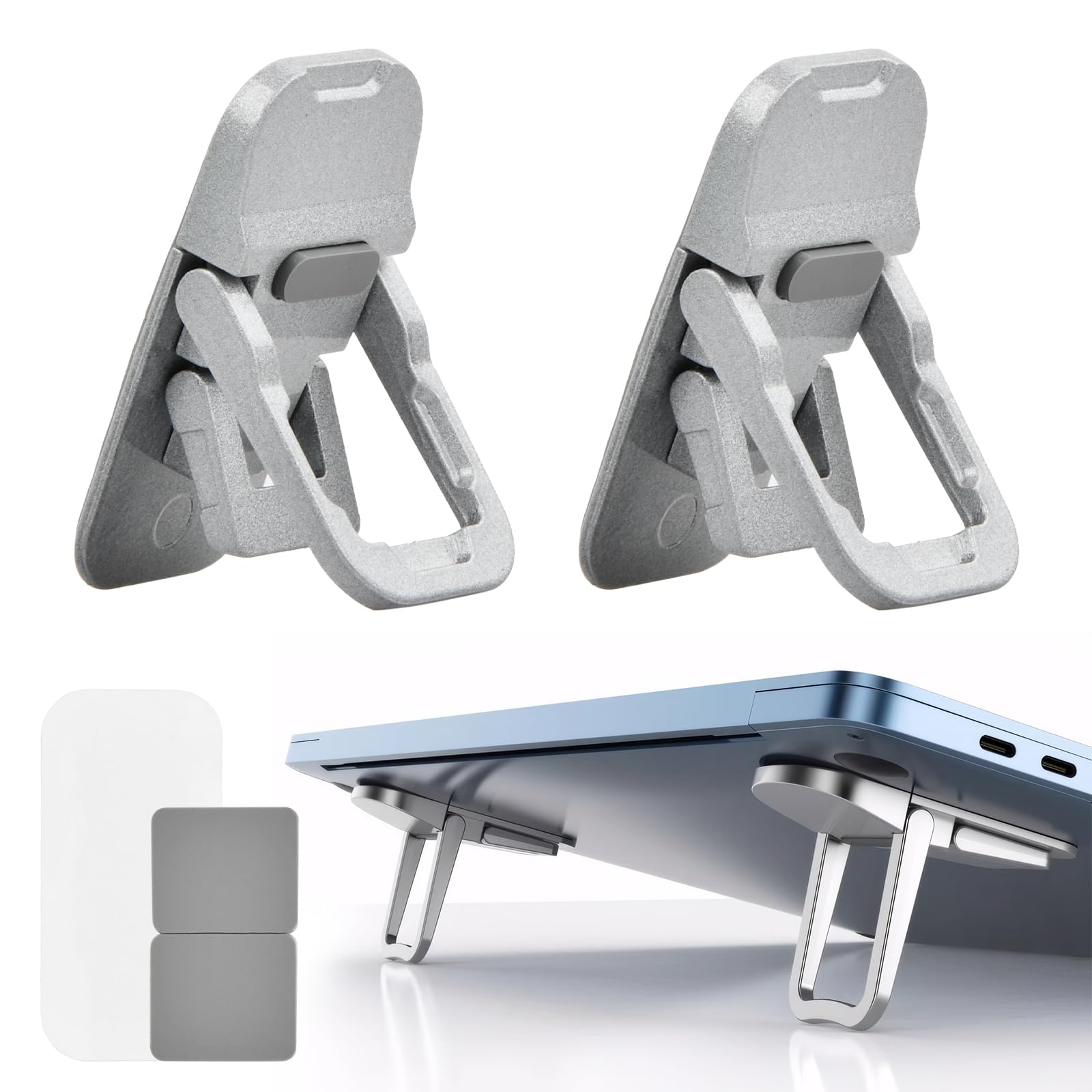 Chstarina 2 Pieces Portable Keyboard Riser, Mini Laptop Stand ...