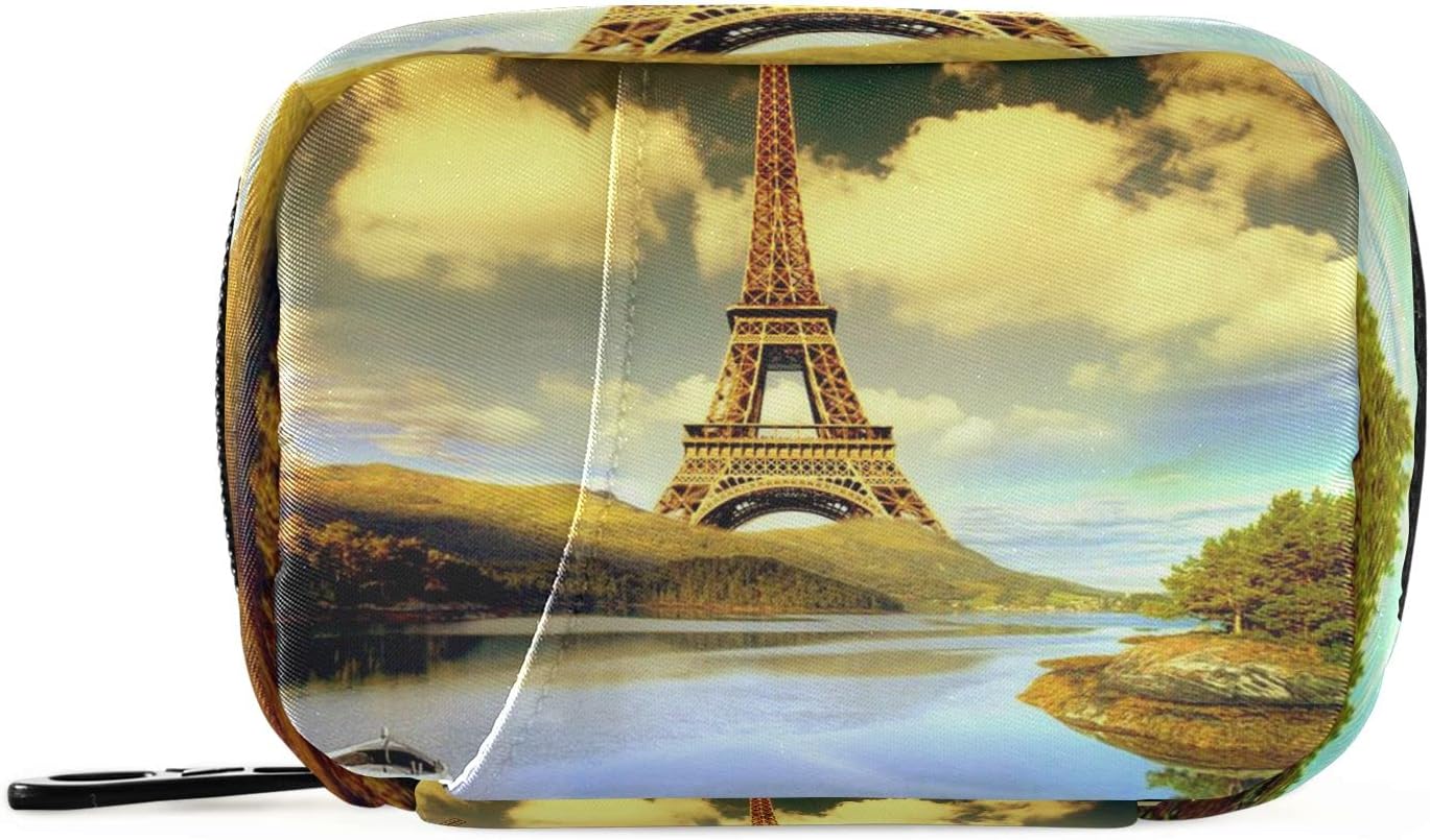 Amazon.com: Pill Case Travel Eiffel Tower Windmill Boat Pill Cases Bag ...