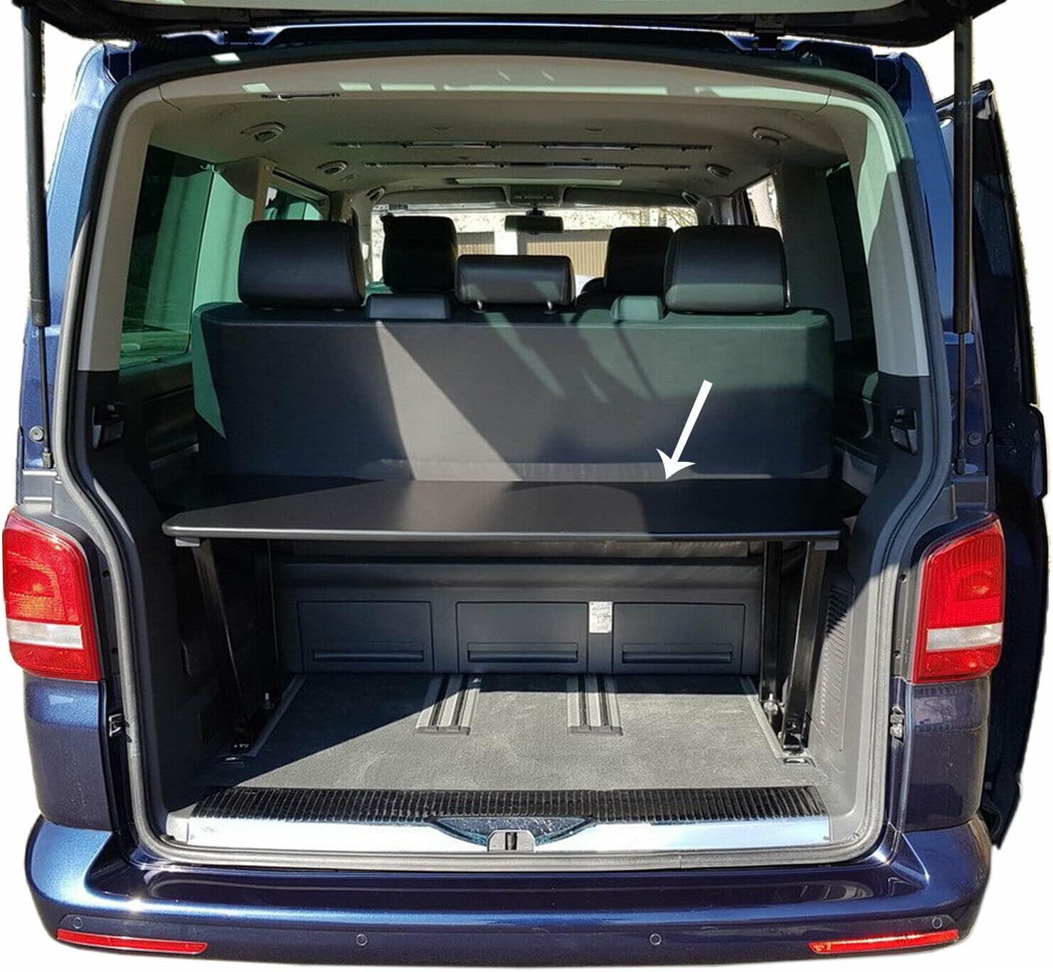 OMAC foldable bed, Multiflex board compatible with VW T5 T6 Multivan ...