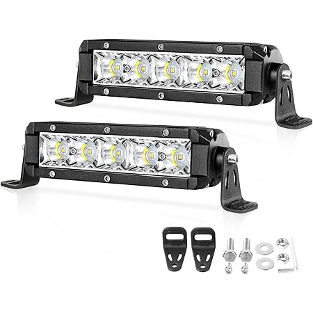 Amazon.com: OFFROADTOWN 6 inch LED Light Bar Single Row LED Pods Slim ...