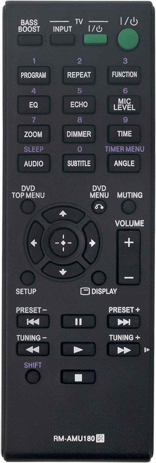 Amazon.com: RM-AMU180 - Mando a distancia reemplazado para Sony Audio ...