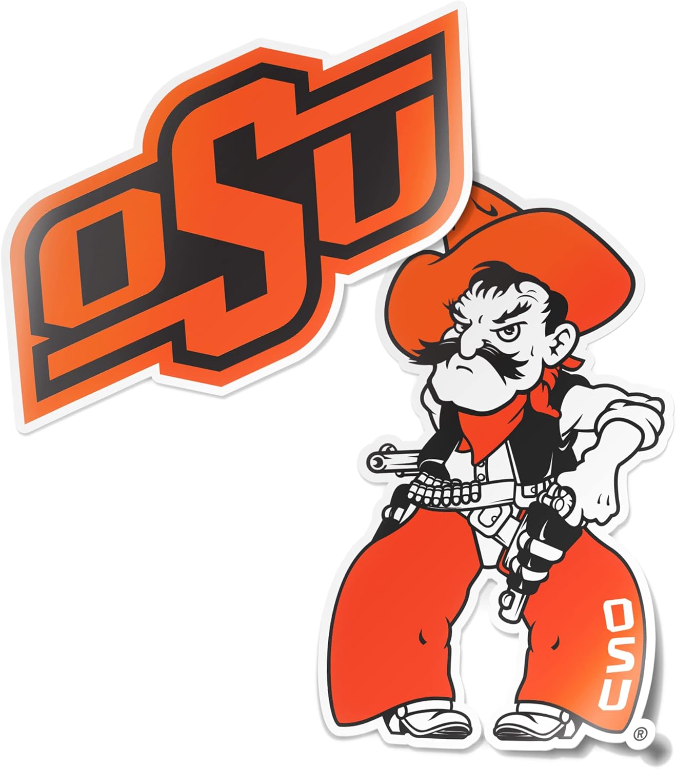 Amazon.com: Desert Cactus Oklahoma State University OSU Cowboys Sticker ...
