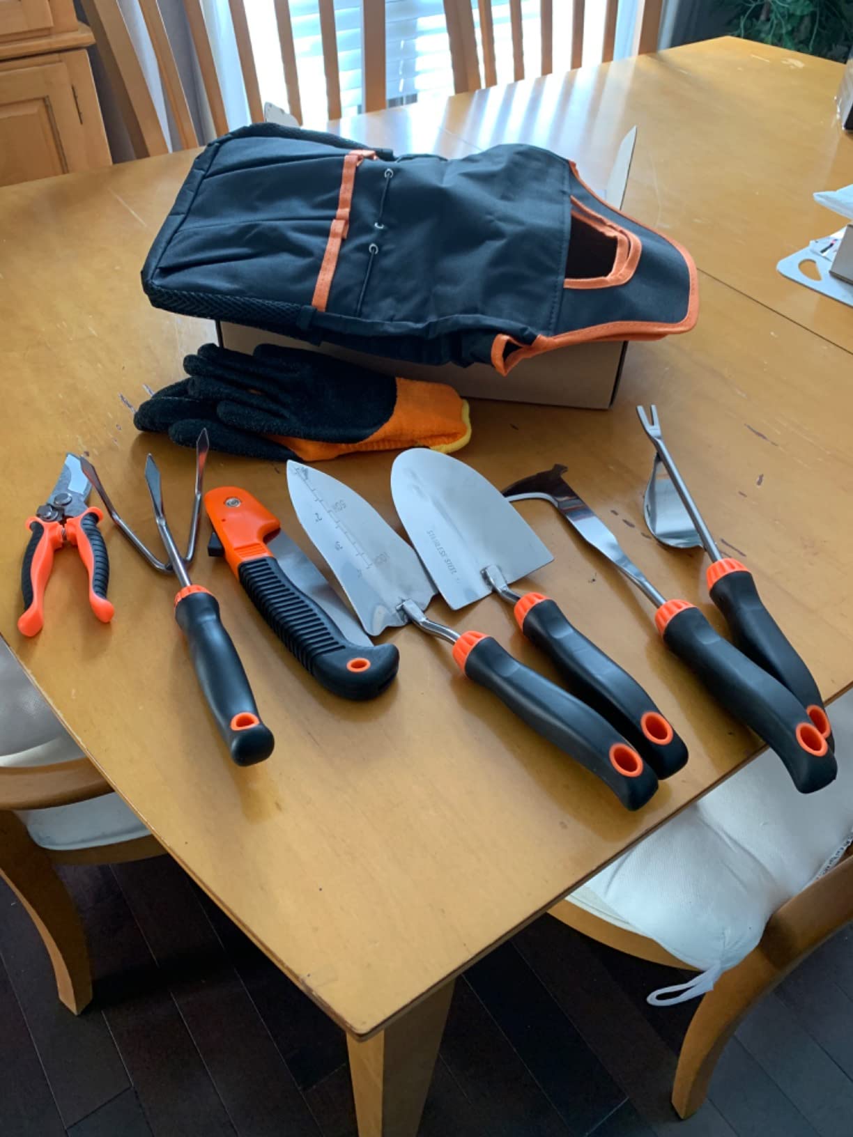 $8/mo - Finance Garden Tool Sets with Organizer, 9 Piece Stainless ...