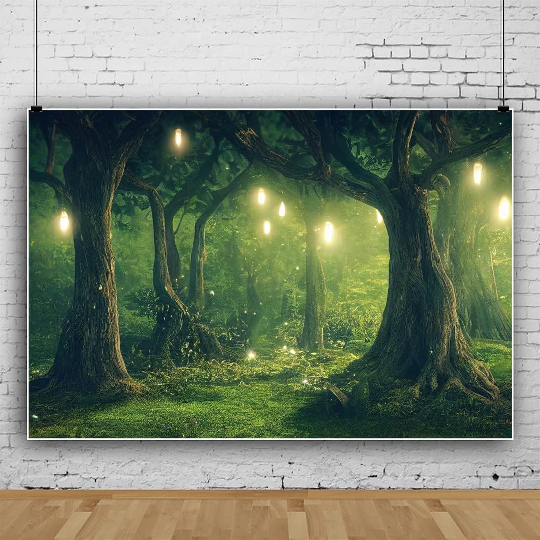 Bovlleetd 6x4ft Tropical Jungle Backdrop - Fantasy Fairytale Wonderland ...