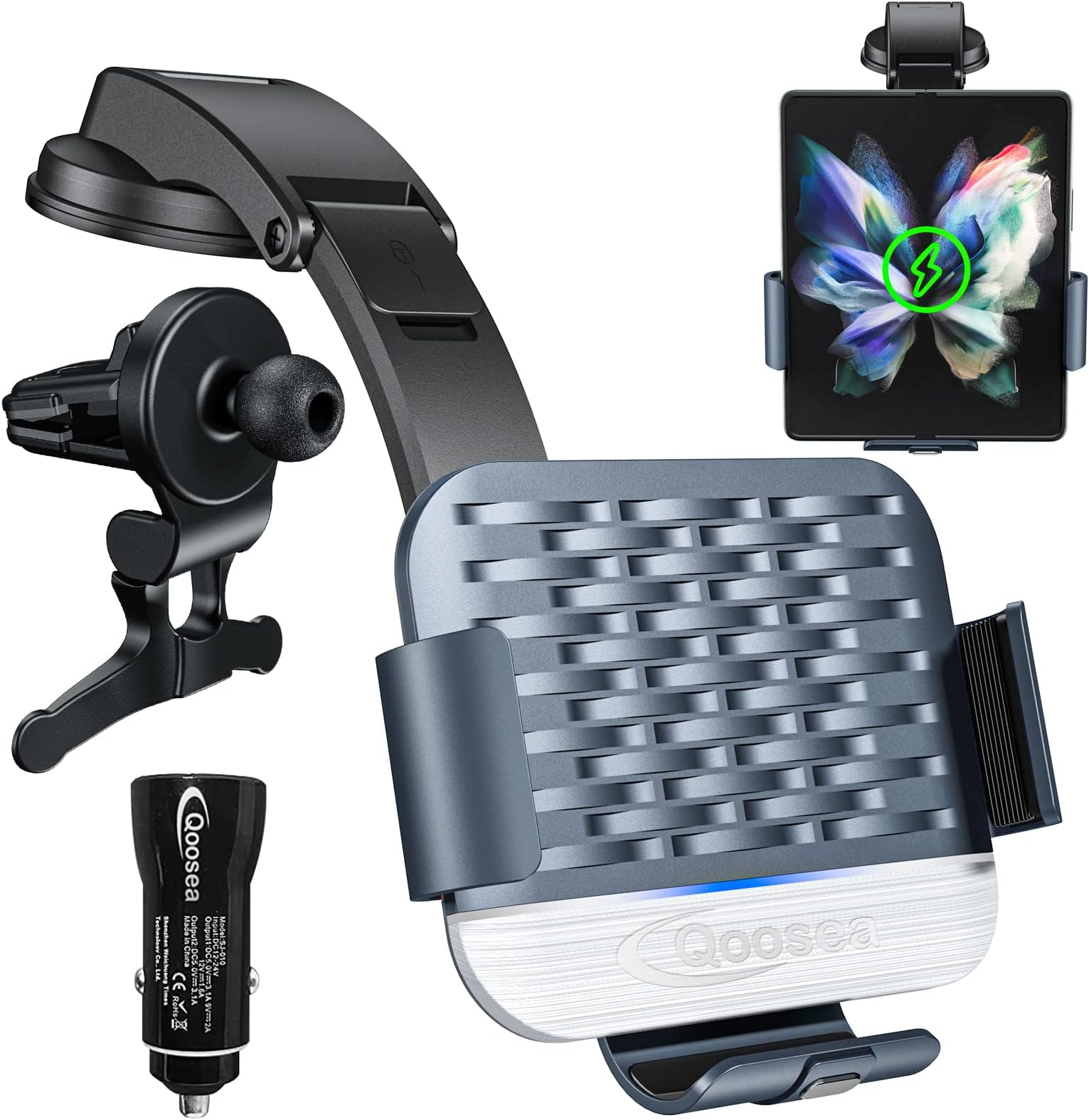 Amazon.com: Wireless Car Phone Charger, ioiFour Car Phone Mount, Auto ...