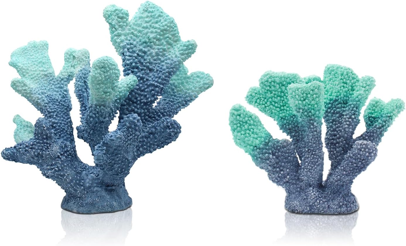 Amazon.com: ALIWINER Blue Coral Decor Coral Reef Faux Artificial Coral ...
