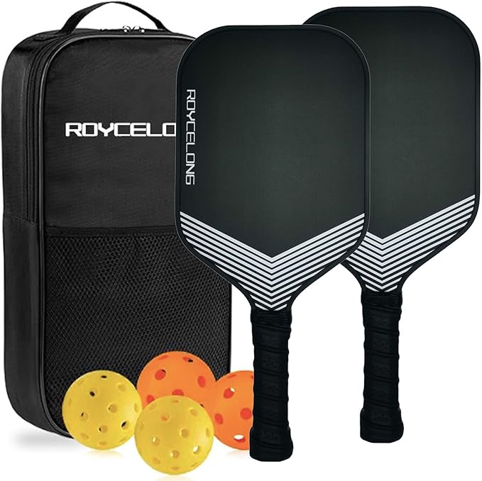 Amazon.com : Pickleball Paddles Set of 2, T700 Carbon Fiber Frosted ...
