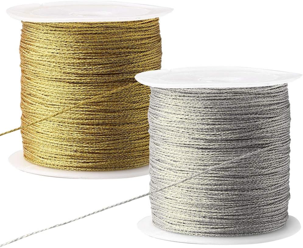 Amazon.com: 110 Yards Christmas Twine Decorative Metallic Bakers Twine ...