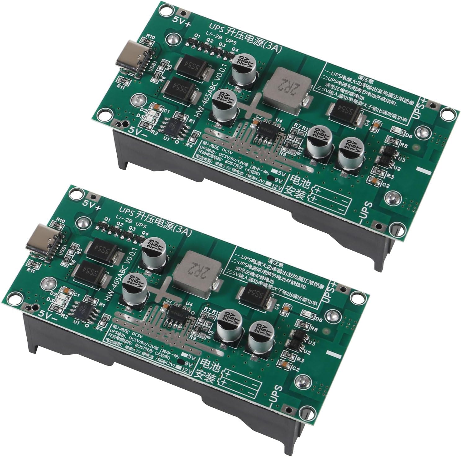 Amazon.com: JUZITAO 2PCS 15W 3A Battery Boost Charging Module High ...