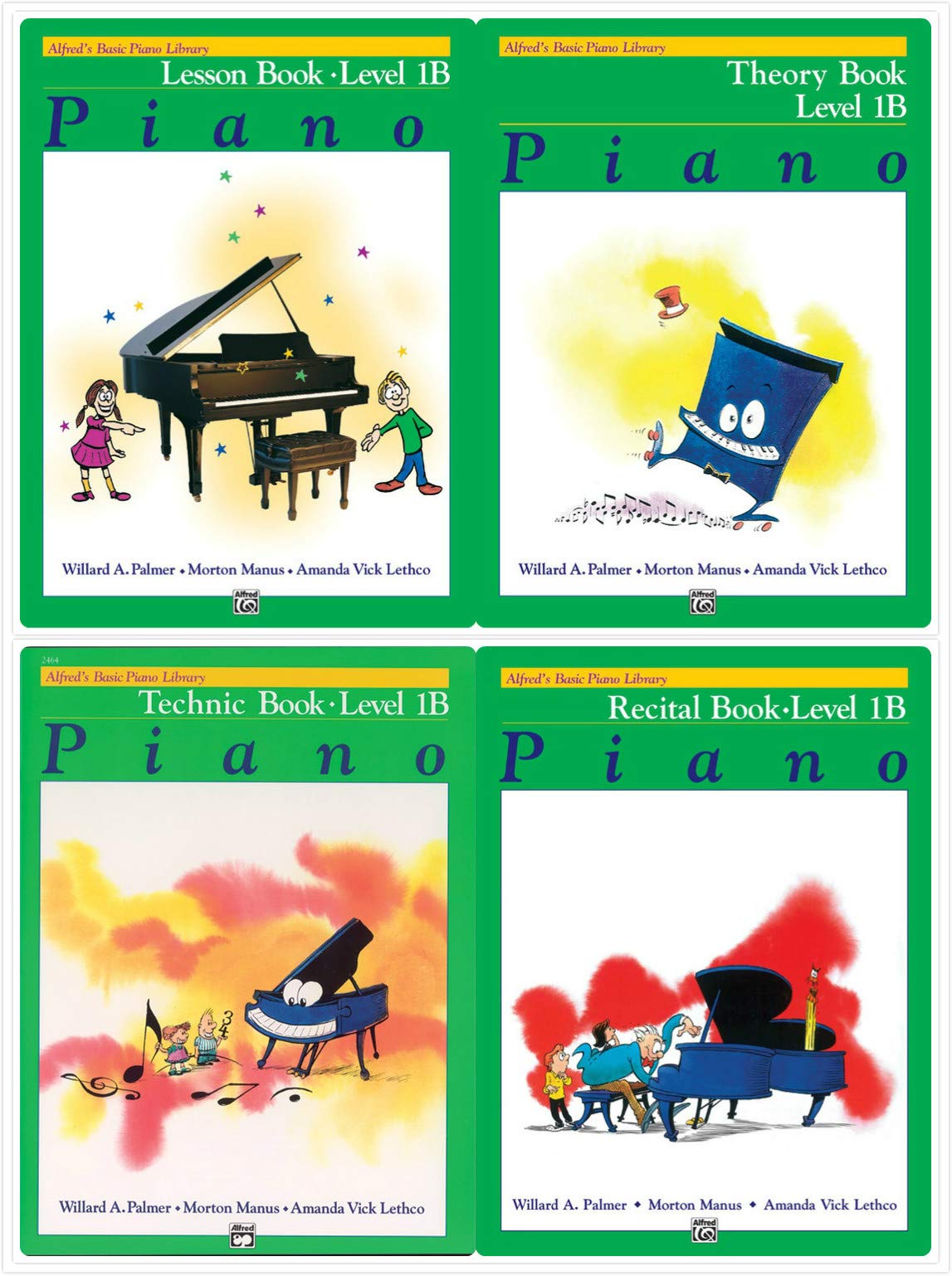 Alfred's Basic Piano Library: Level 1B Books Set (4 Books) - Lesson ...