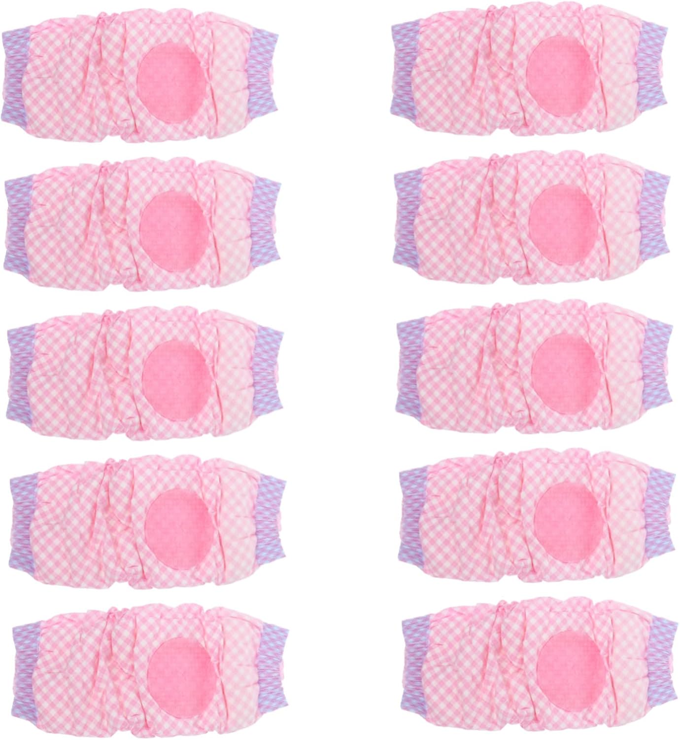 FONDOTIN 12pcs Disposable Female Dog Diapers Medium Size Tail Hole ...