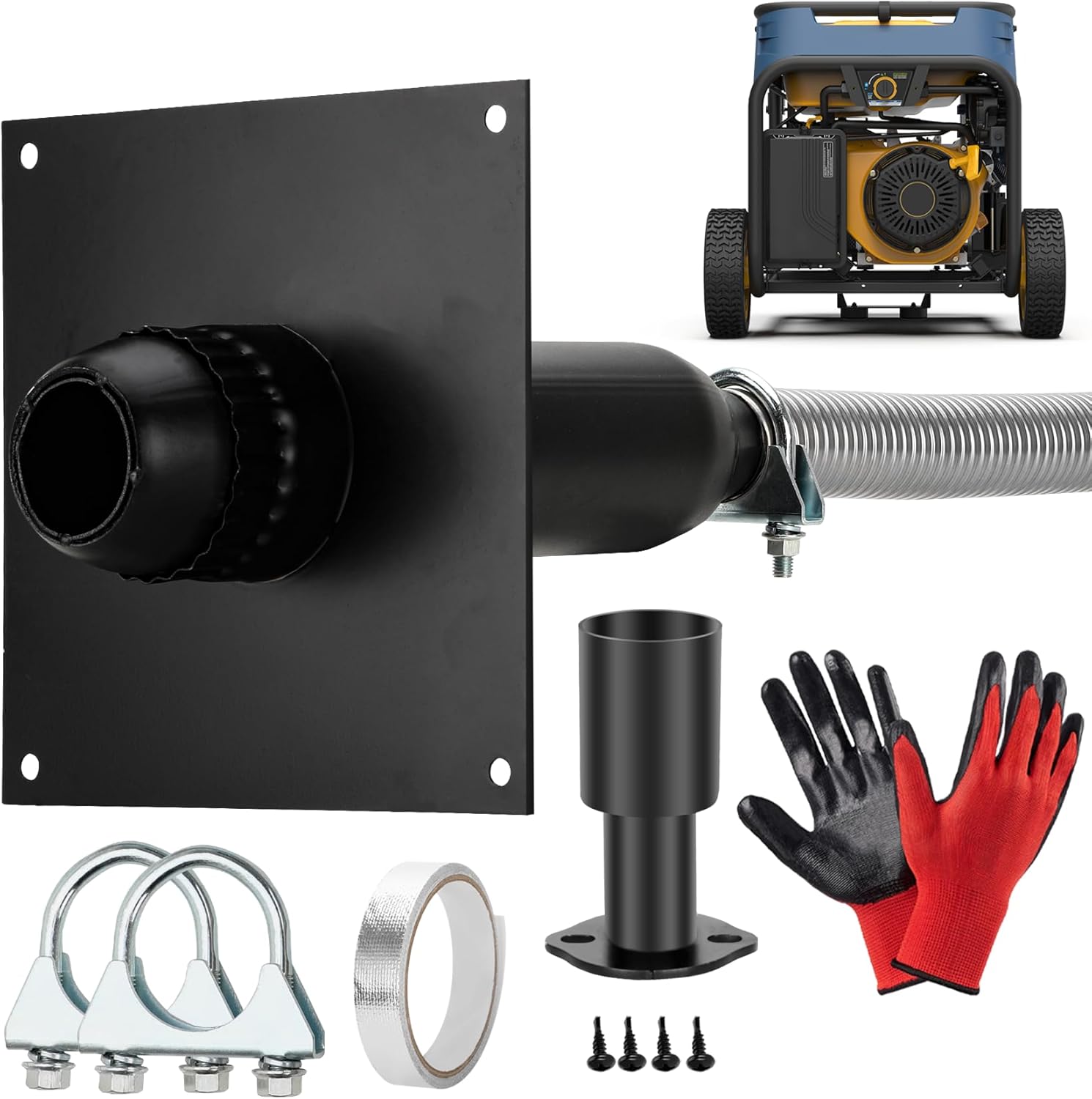 Amazon.com: 𝟐𝟎𝟐𝟒𝑼𝙥𝒈𝙧𝒂𝒅𝒆𝒅 Generator Exhaust Silencer Extension Kit With ...