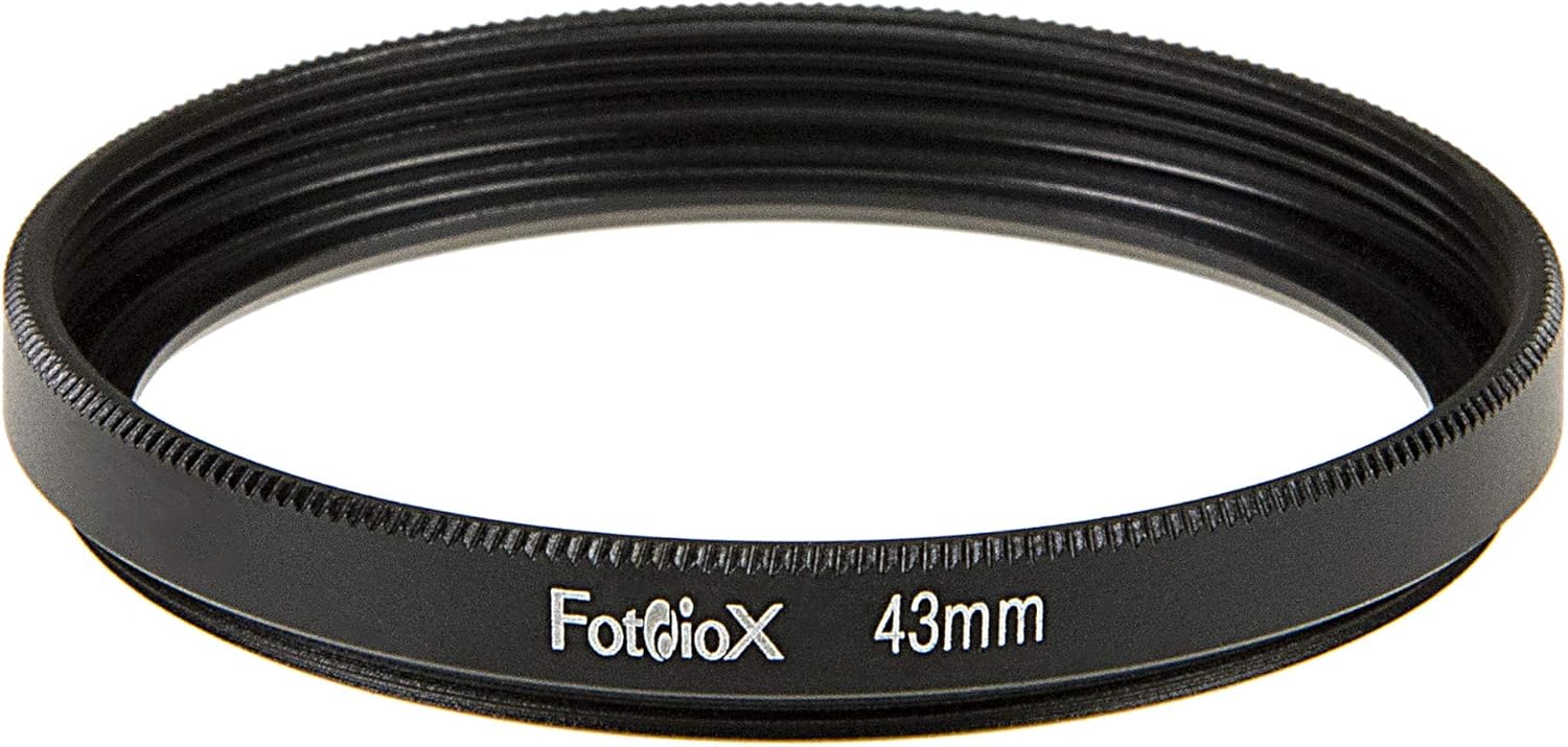 Amazon.com : Fotodiox Metal Spacing Ring, Anodized Black 43-43mm ...
