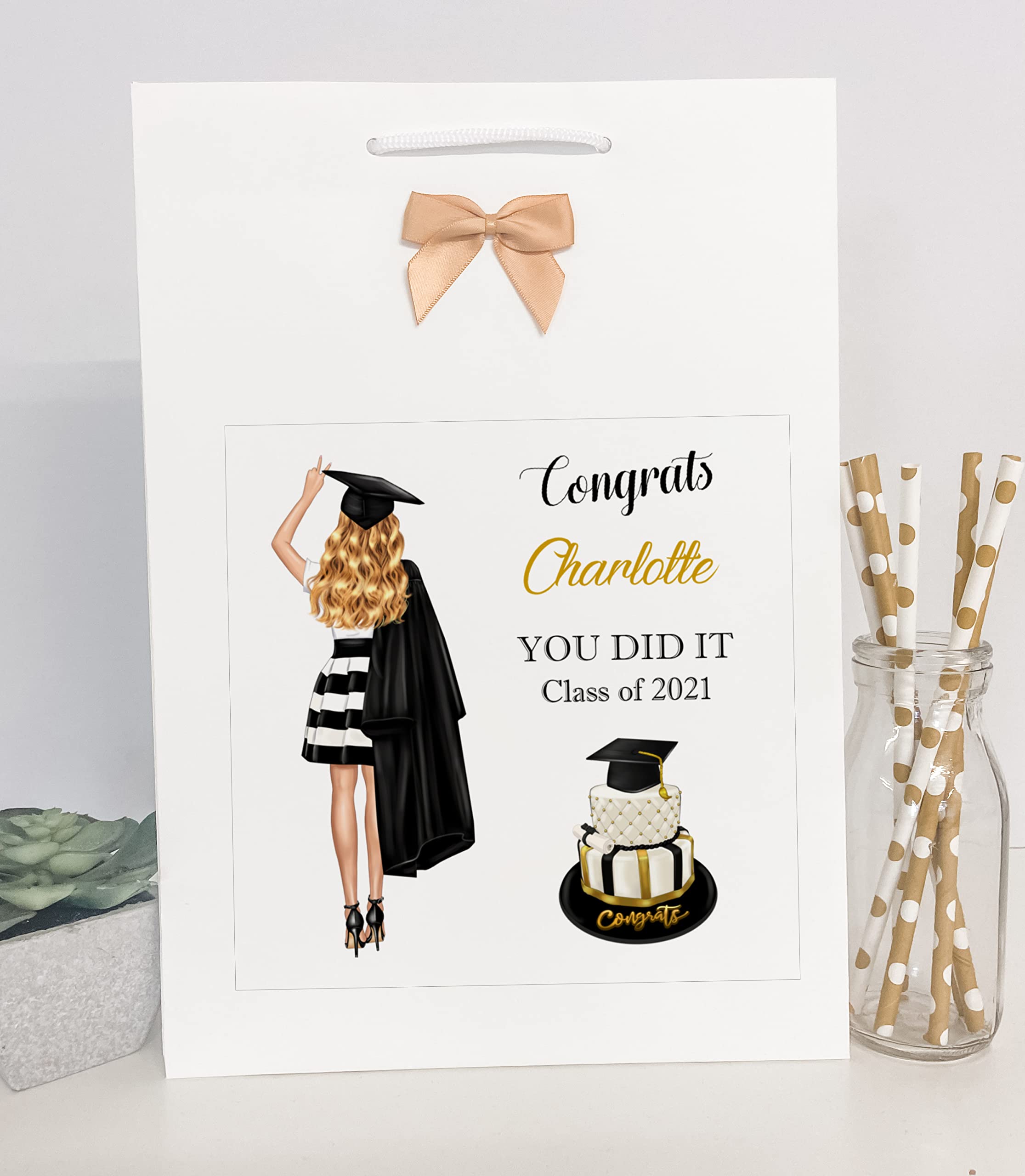 Personalised Congratulations Graduation Gift Bag For Presents Boutique ...