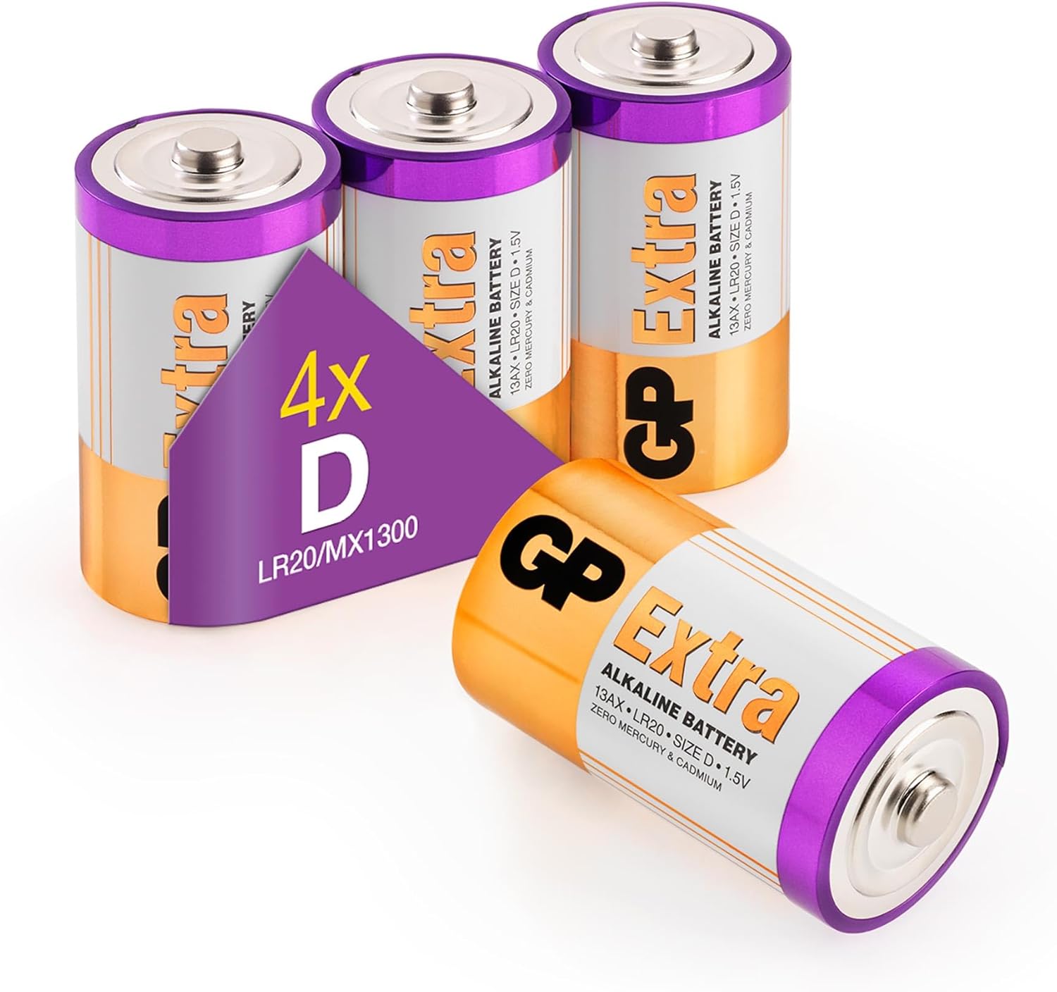 Size/Type C Batteries Pack of 4 LR14 batteries 1.5V by GP Batteries ...