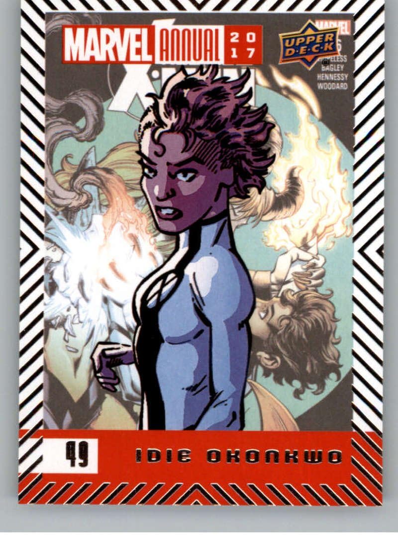2018 Upper Deck Marvel Annual #49 Idie Okonkwo Marvel Idie Okonkwo ...