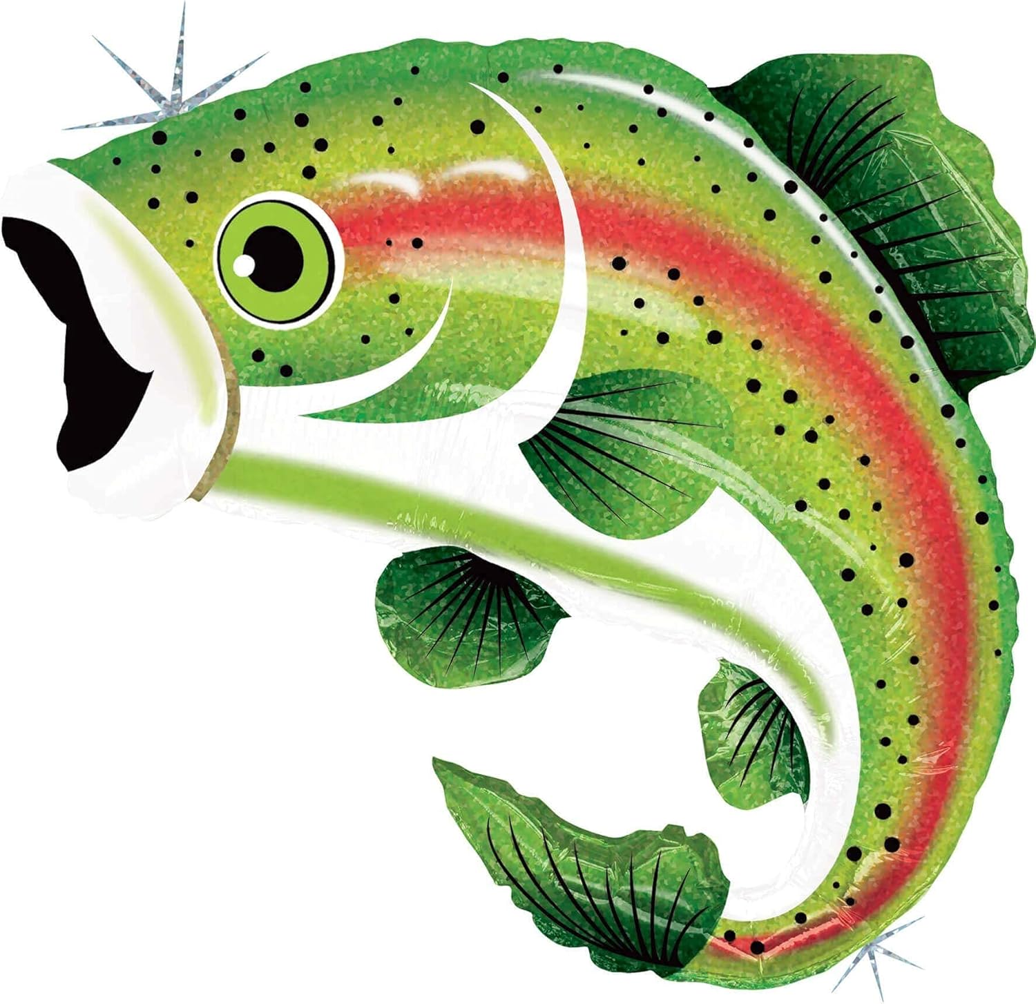 Rainbow Trout Fish Shape Fishing Birthday Party Dad Grandpa 29" Balloon ...
