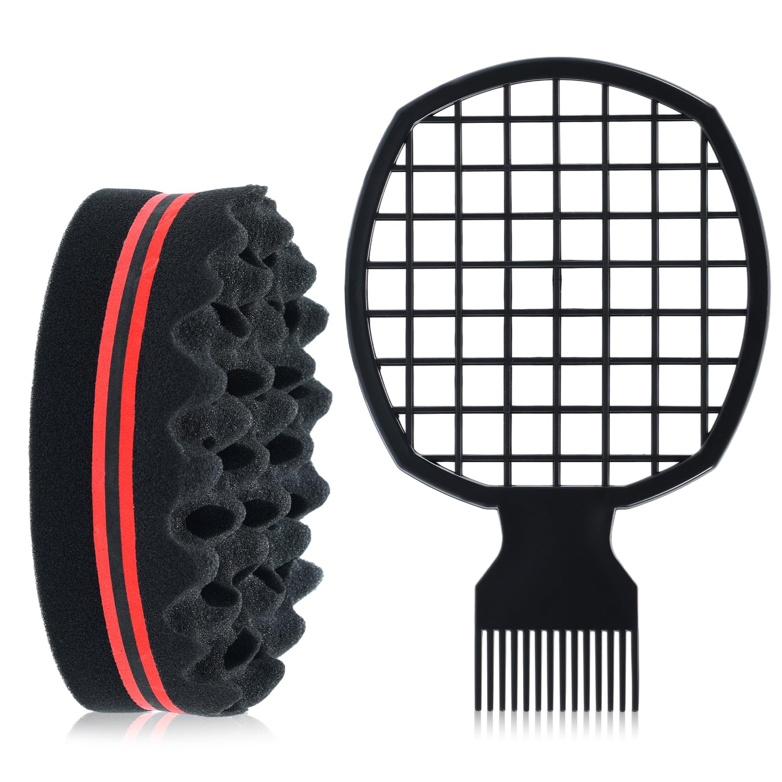 Amazon.com : 2 PCS Afro Twist Hair Tools Set Hair Sponge Hair Comb for ...