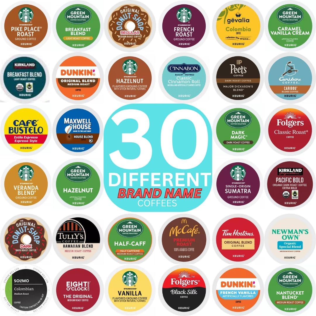 Amazon.com: Keurig Flavored Coffee Pods Collection Variety Pack, Single ...